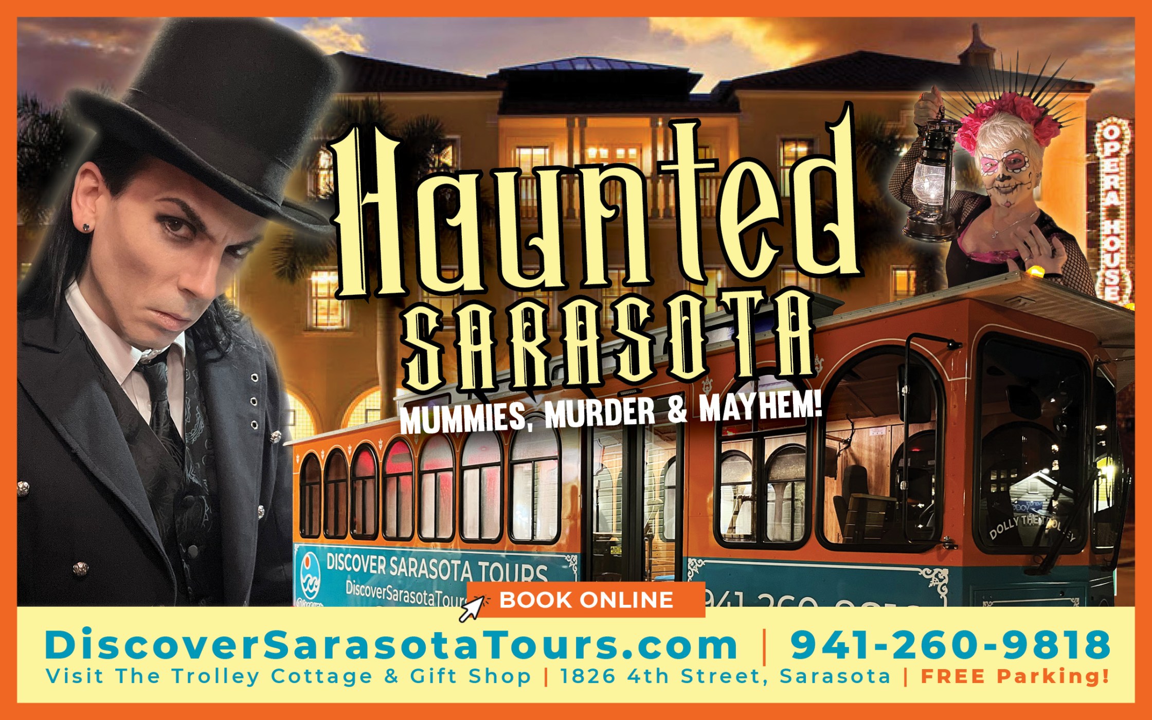 Haunted Halloween Trolley Tours Start October 14 | Discover Sarasota Tours